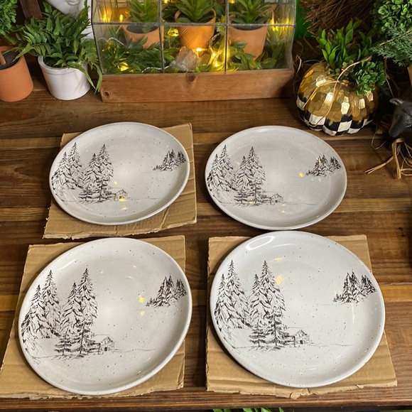 Pottery Barn | Dining | Pottery Barn Rustic Forest Stoneware Salad ...